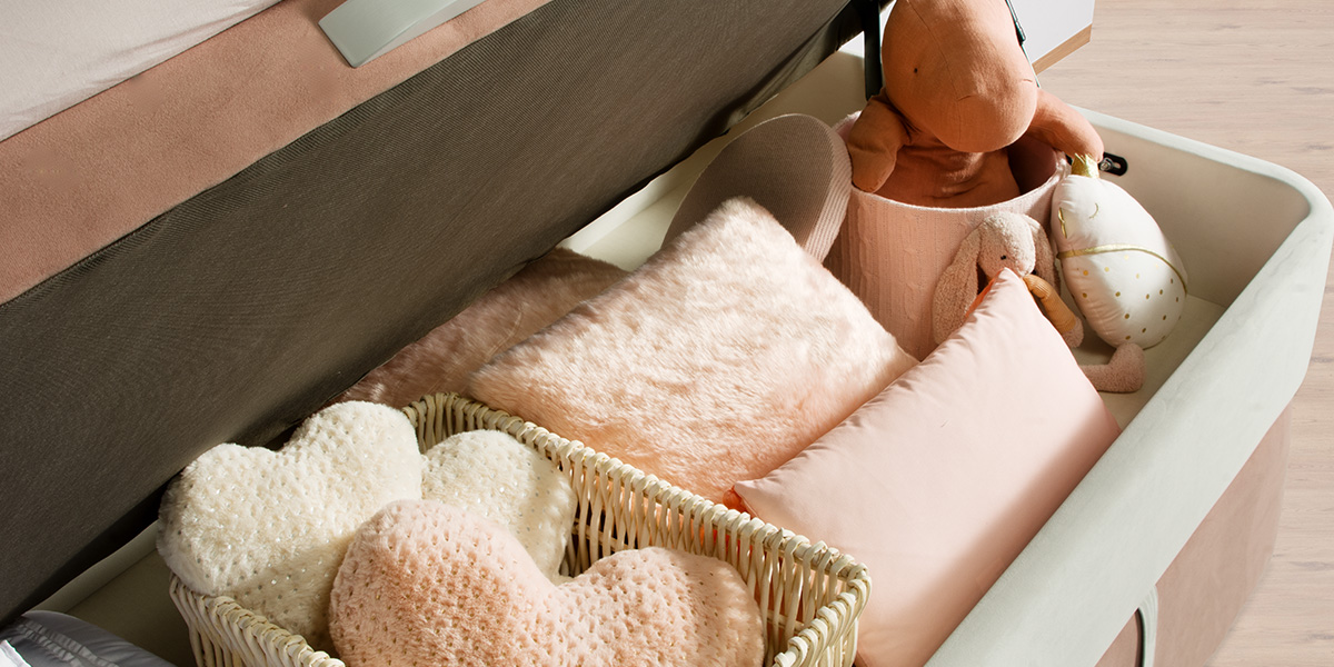 Canapé Juvenil - Almacenaje y cama supletoria | Bedland